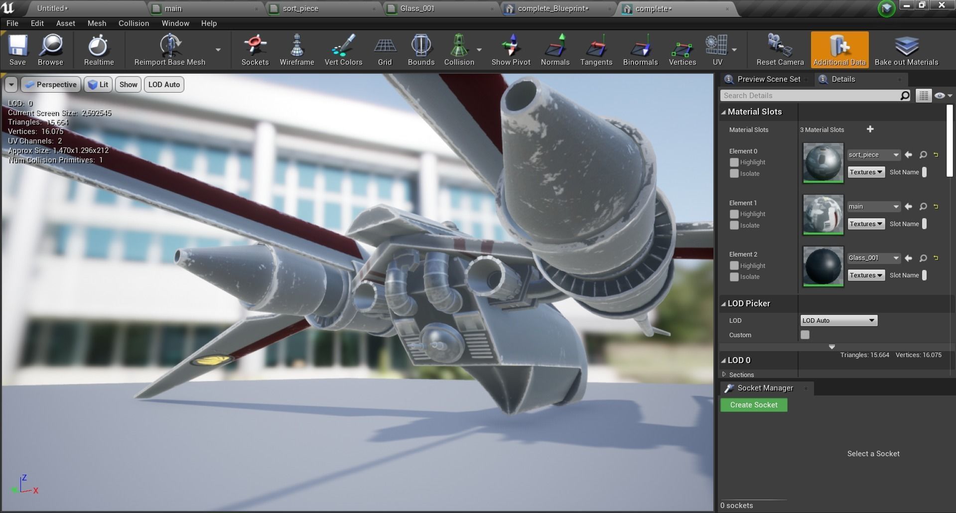 3D model Jedi Vector Star Fighter- Star wars Highrepublic VR / AR / low ...