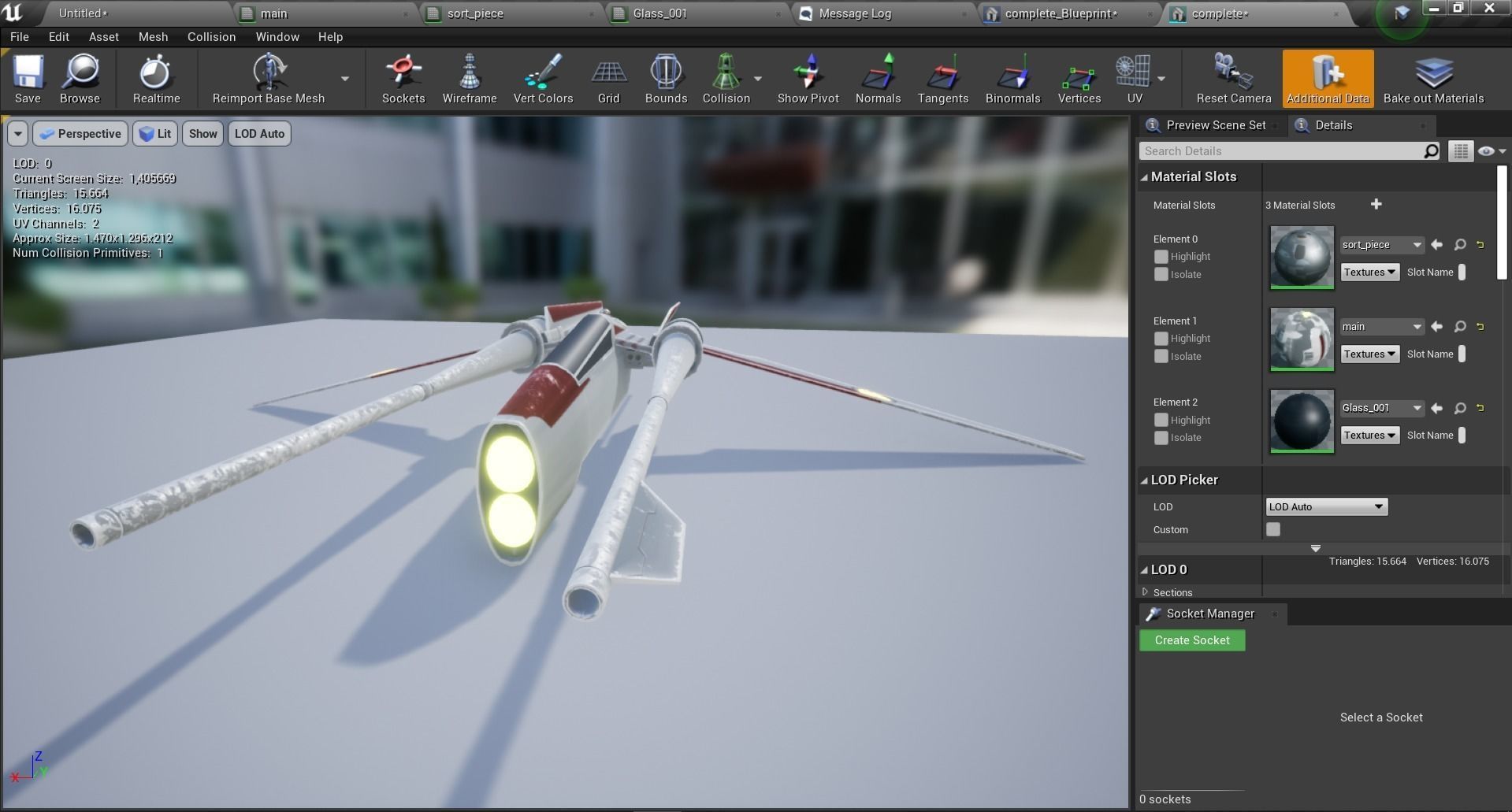 3D model Jedi Vector Star Fighter- Star wars Highrepublic VR / AR / low ...