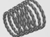 Faceted cable band 3D model 3D printable | CGTrader