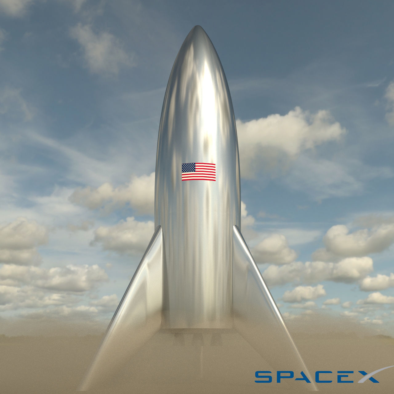 3D model Falcon big rocket VR / AR / low-poly | CGTrader
