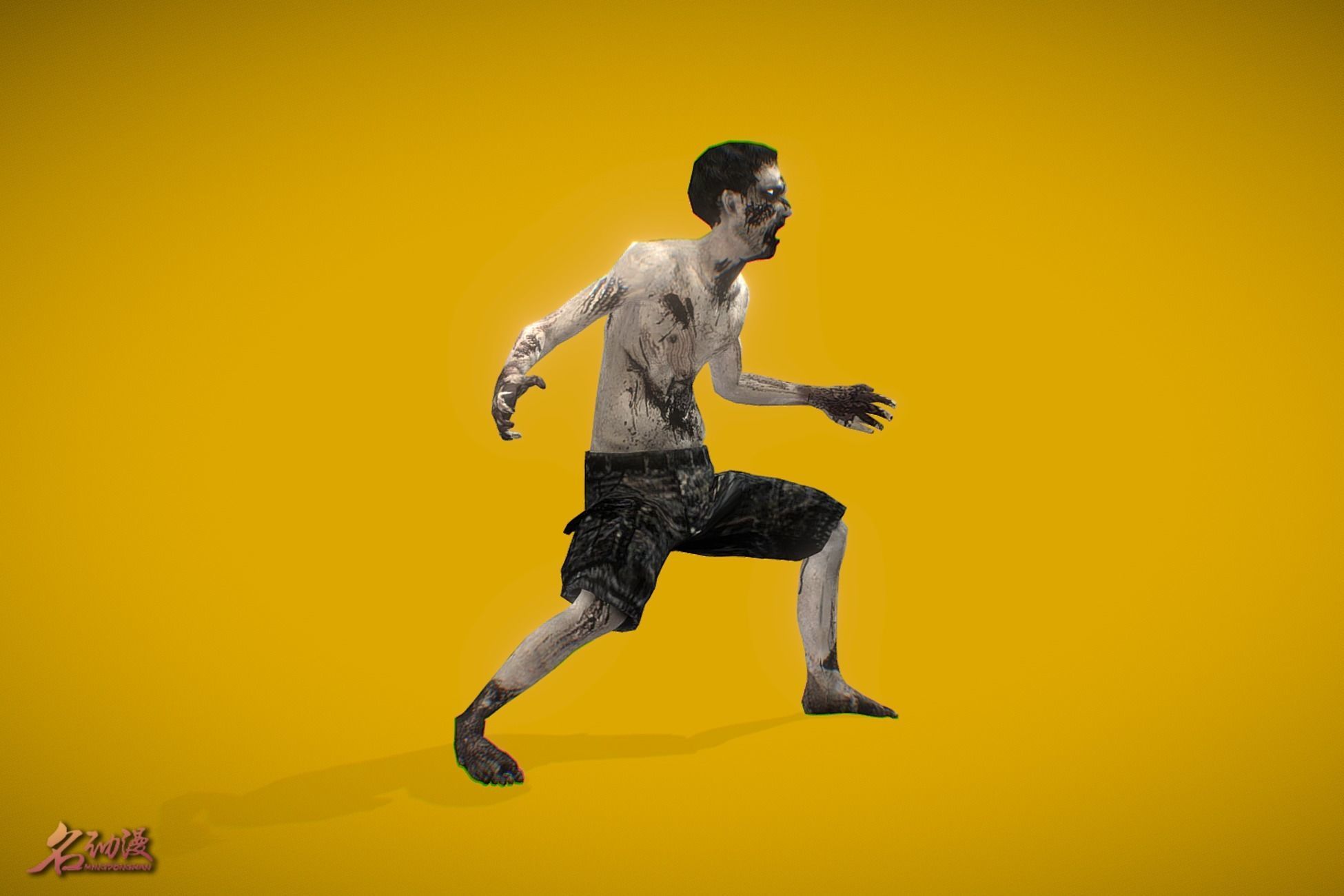 3D model Zombies Runner VR / AR / low-poly | CGTrader