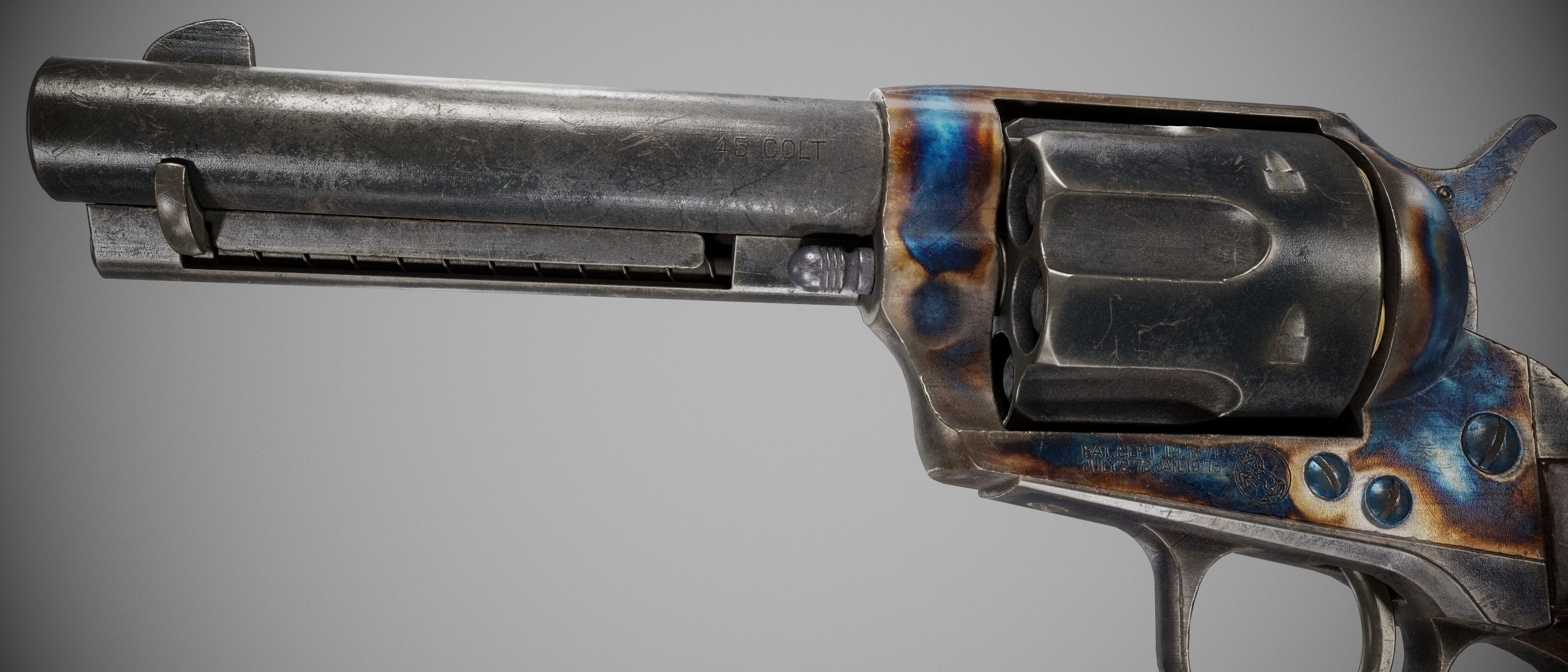 3D model Colt Single Action Army - Peacemaker VR / AR / low-poly | CGTrader