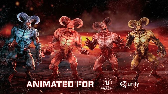 3D model Monster Executioner VR / AR / low-poly rigged animated | CGTrader