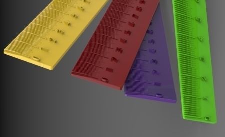 Ruler10 cm 3D model 3D printable | CGTrader