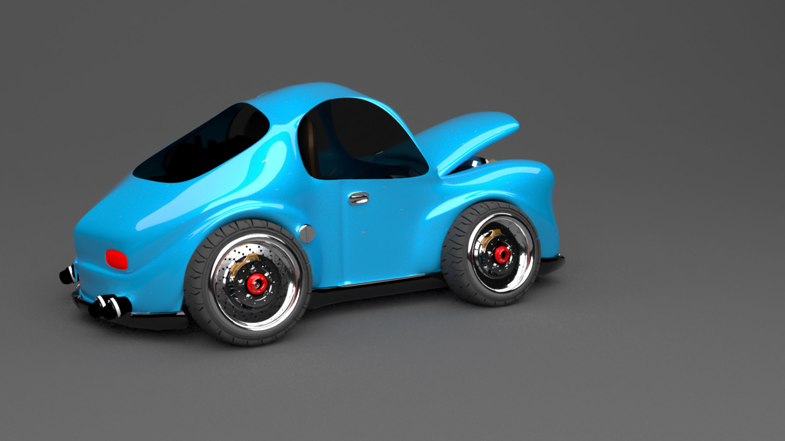 3D model 3D Blue VW cars project modelling VR / AR / low-poly | CGTrader