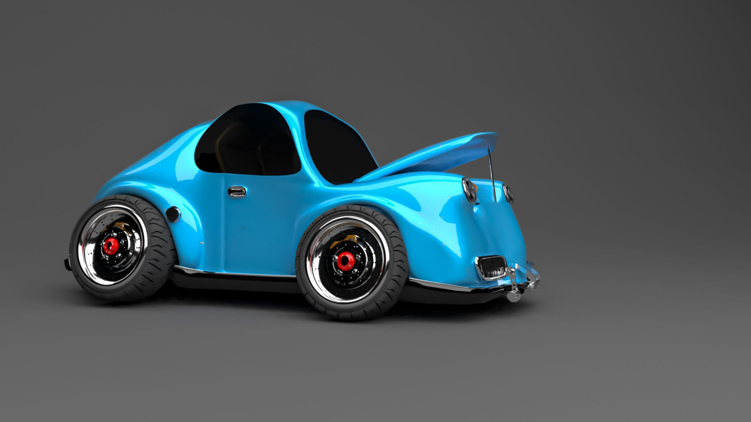 3D model 3D Blue VW cars project modelling VR / AR / low-poly | CGTrader