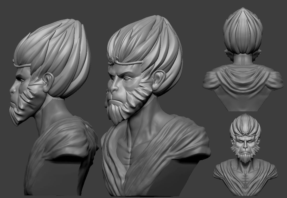 Sun wukong Monkey King 3D print 3D model 3D printable | CGTrader