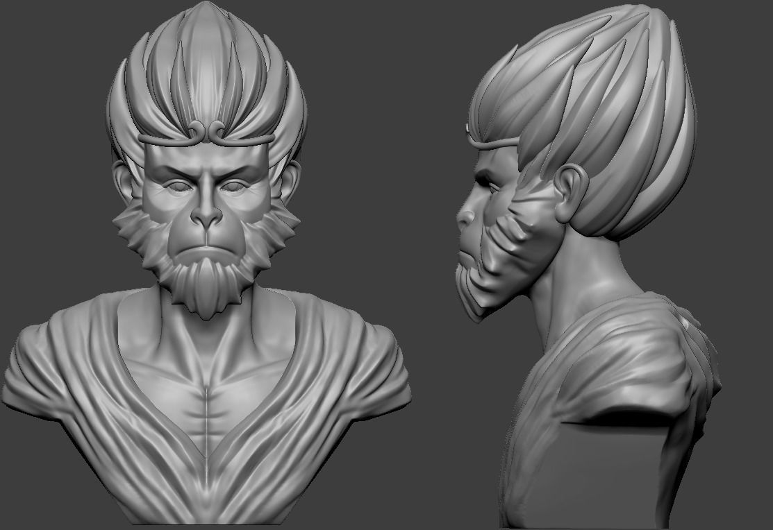 Sun wukong Monkey King 3D print 3D model 3D printable | CGTrader