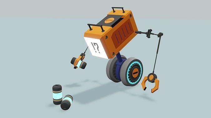 Robot curious 3D model | CGTrader