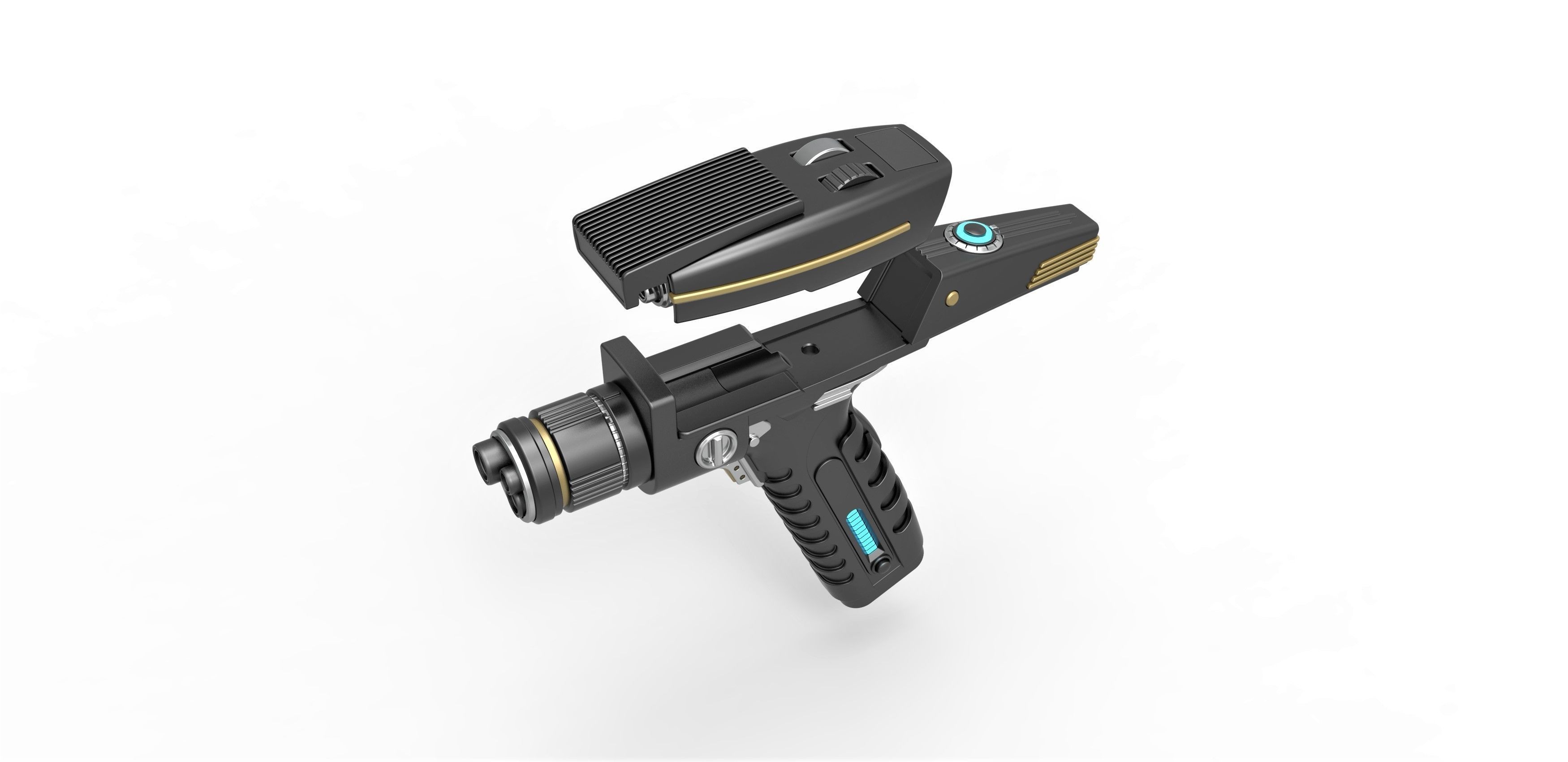Phaser pistol version 2 from Star Trek Discovery TV series 3D model ...