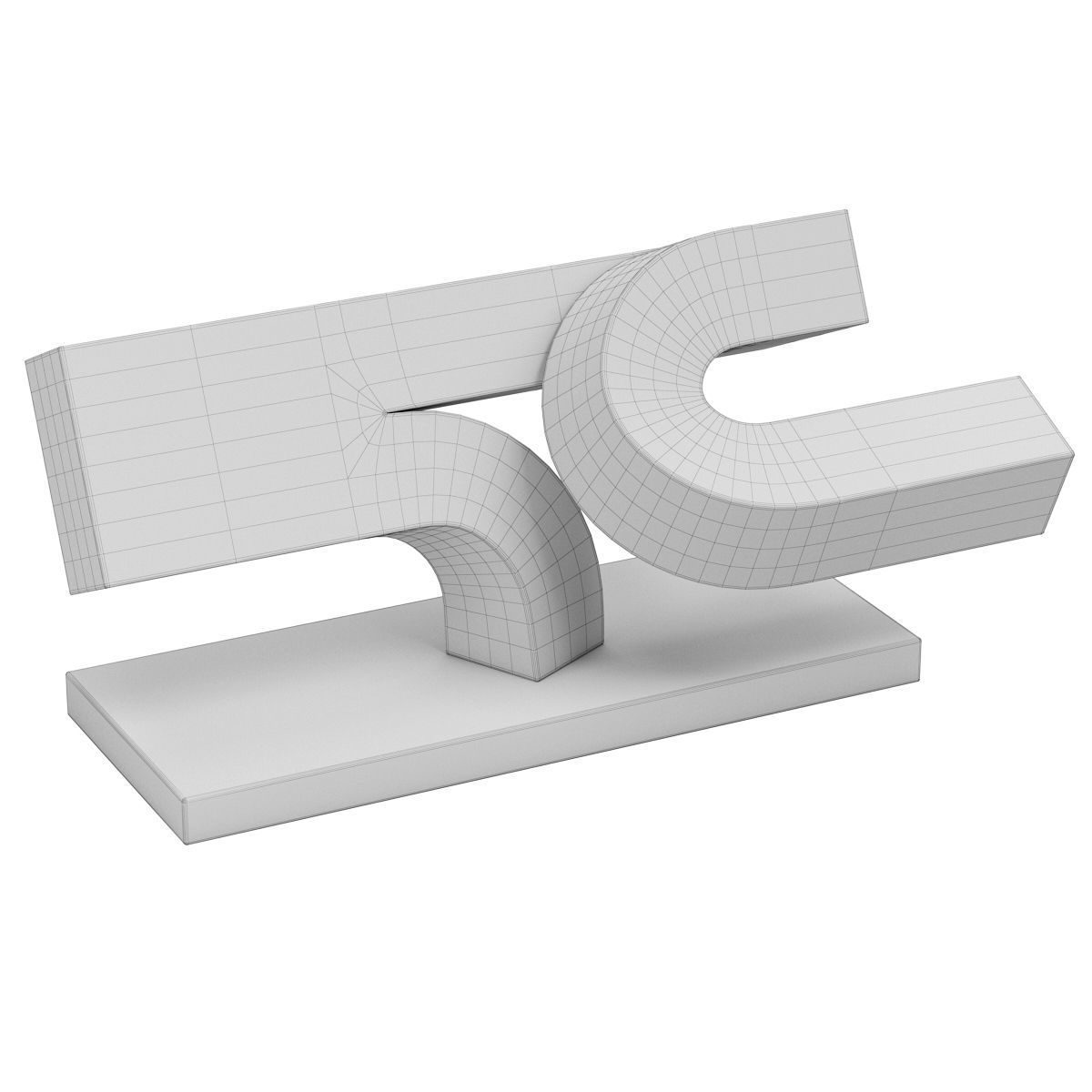 Clement Meadmore Attributed Working Model 3D model | CGTrader