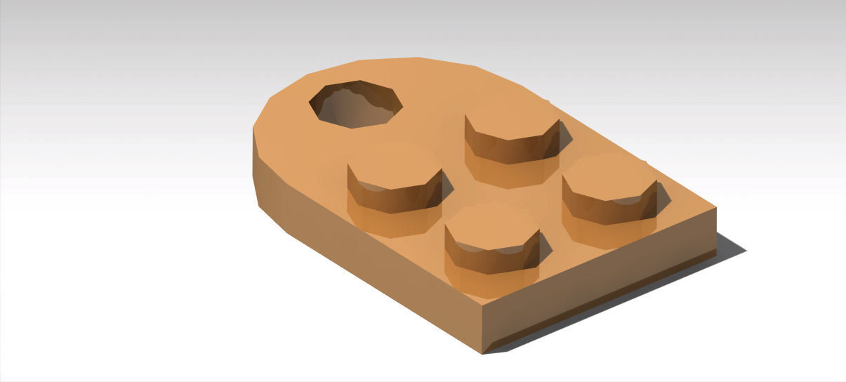 lego keychain 3D model 3D printable | CGTrader