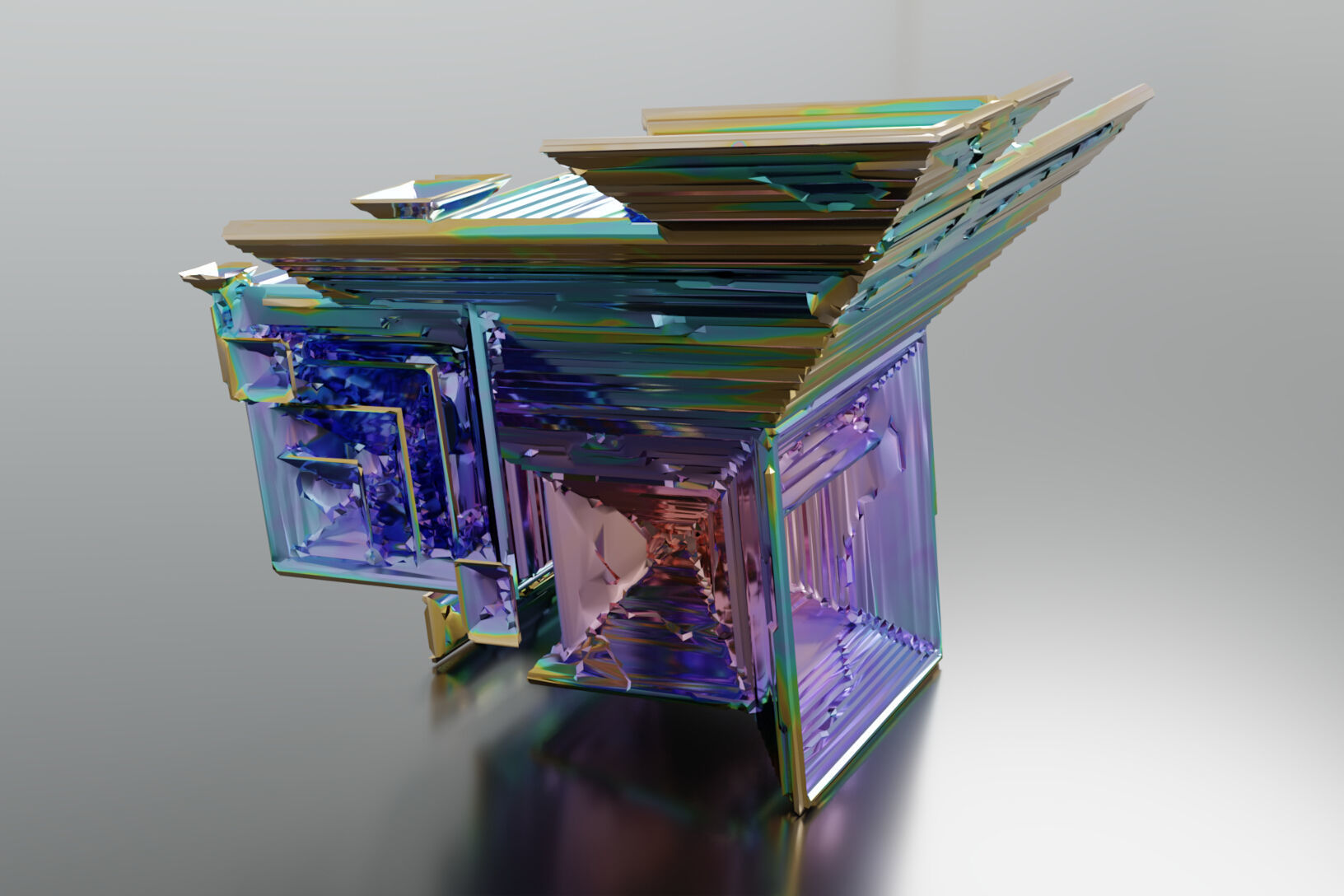 Bismuth Crystals 3D model | CGTrader