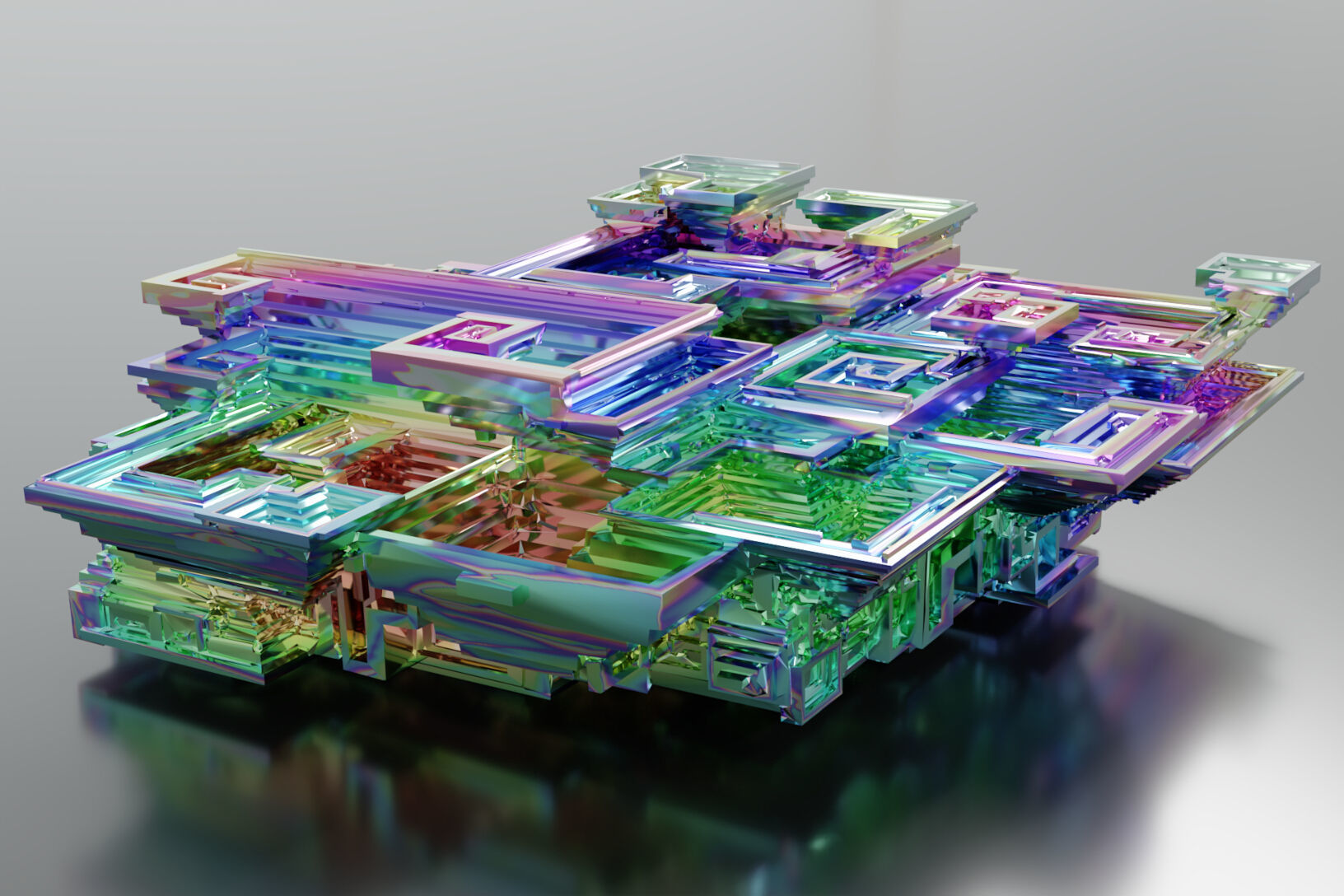 Bismuth Crystals 3D model | CGTrader