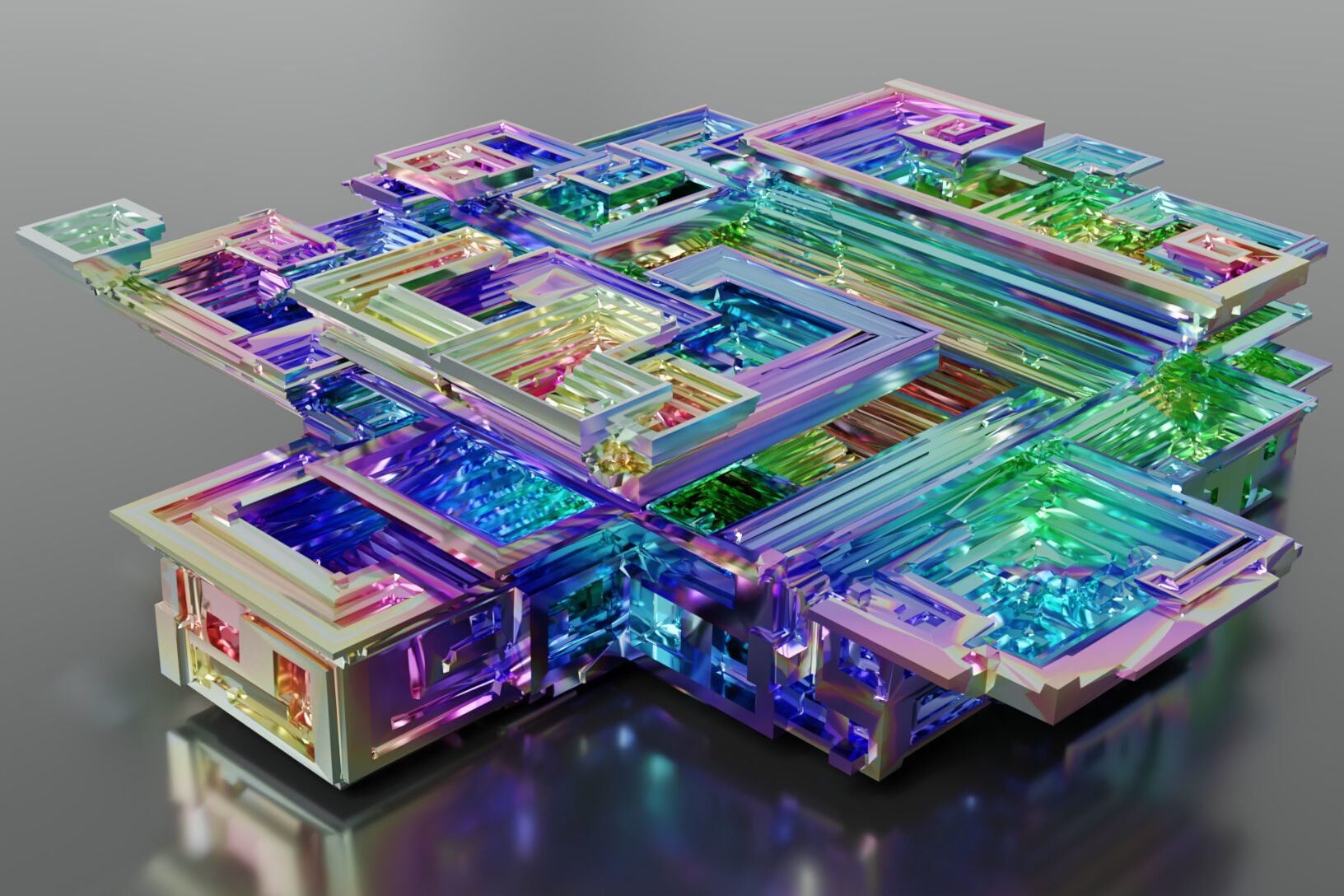 Bismuth Crystals 3D model | CGTrader