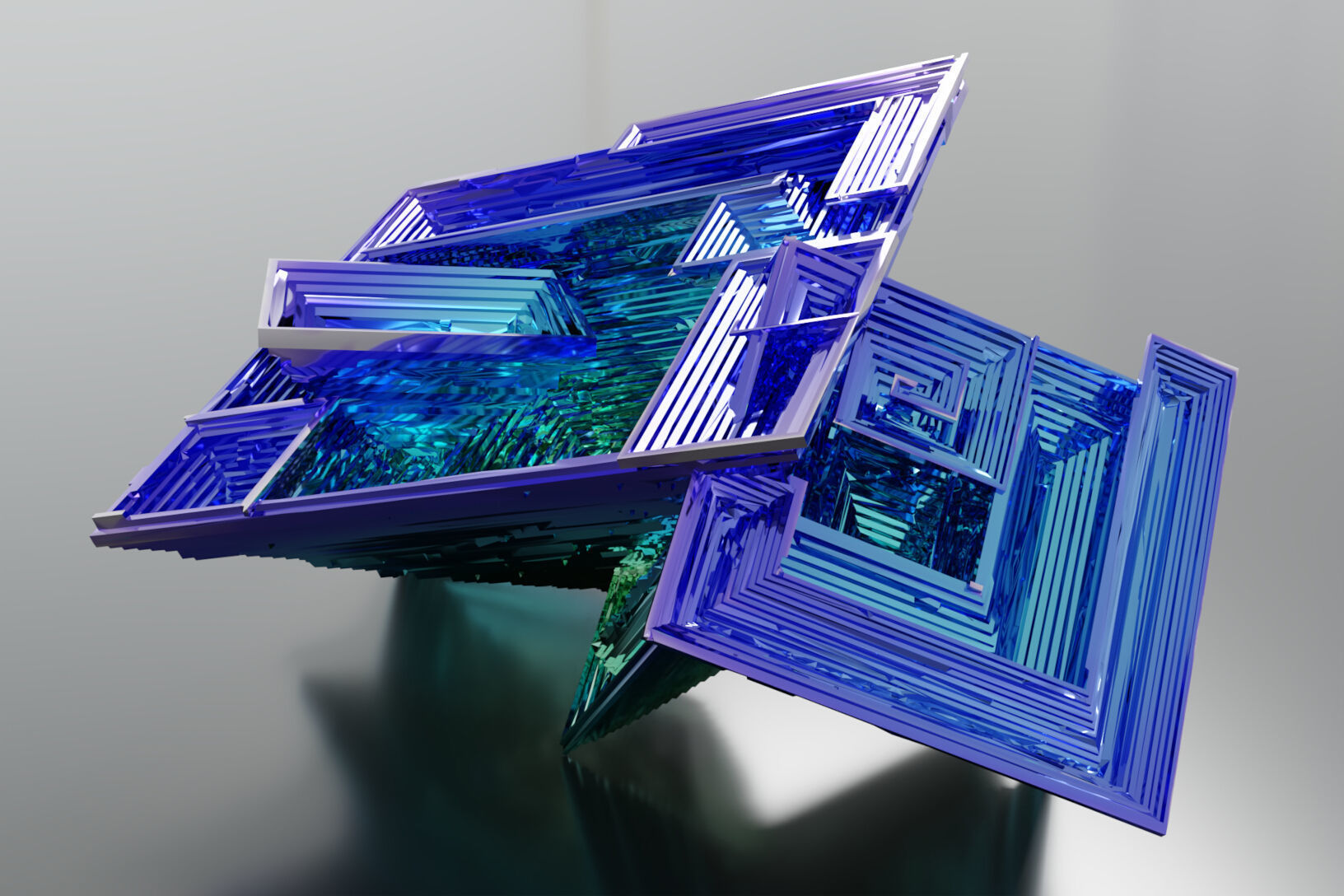Bismuth Crystals 3D model | CGTrader