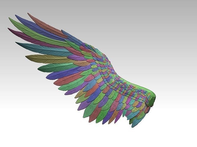 wing bird and angel 3D model 3D printable | CGTrader