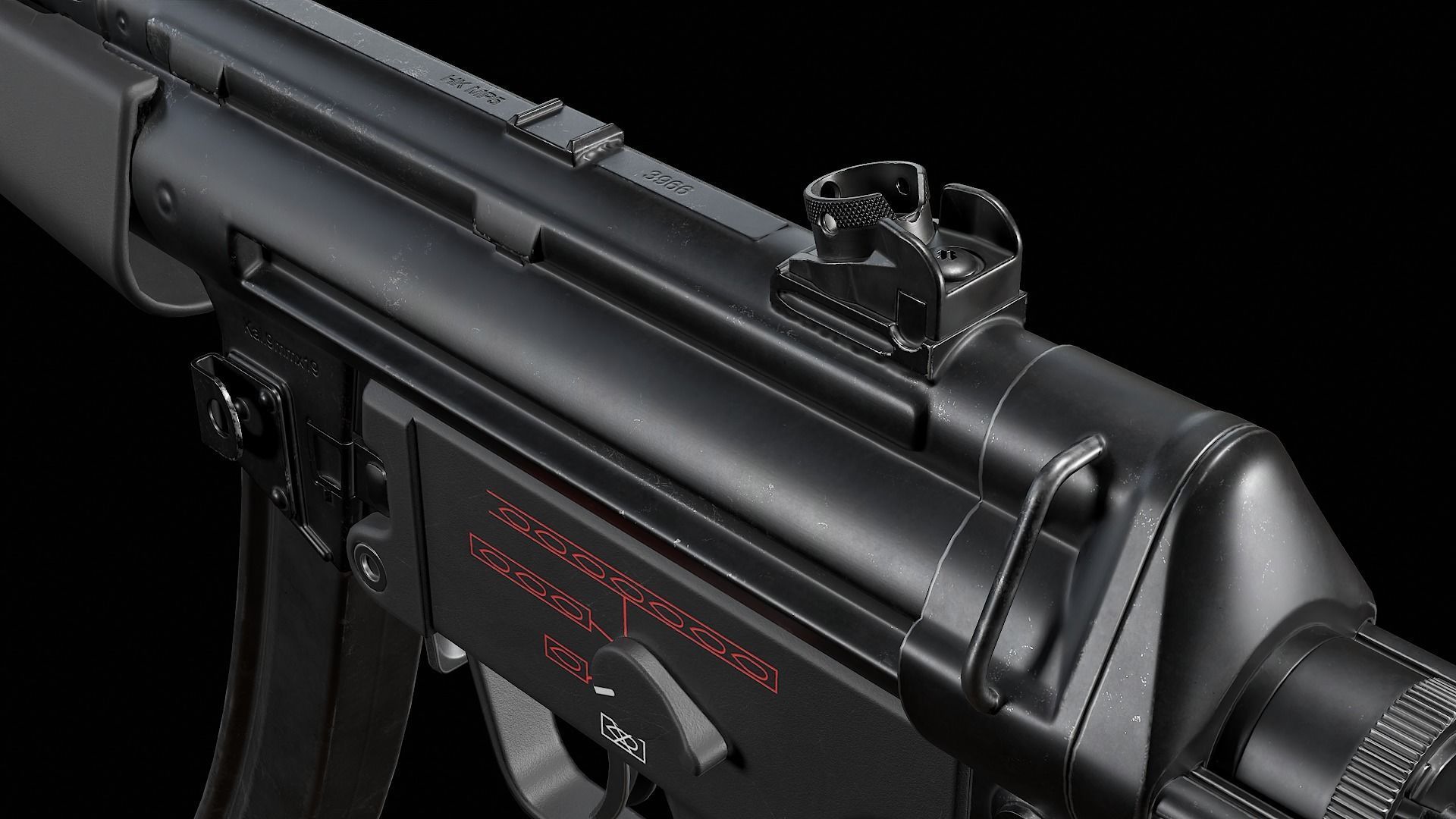 3D model MP5 - Customizable VR / AR / low-poly | CGTrader