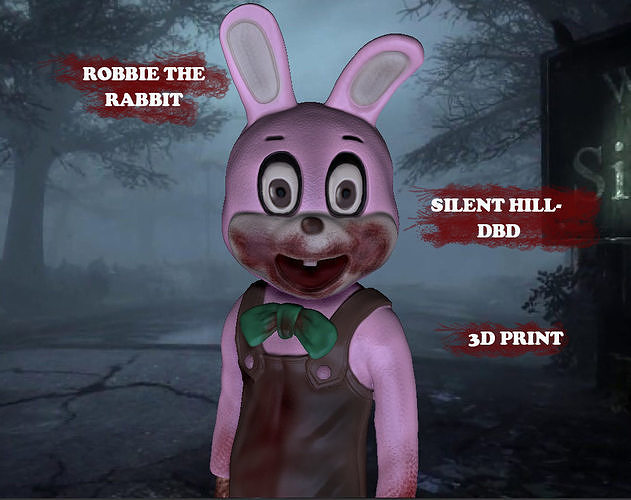 SILENT HILL ROBBIE THE RABBIT 3D model 3D printable | CGTrader
