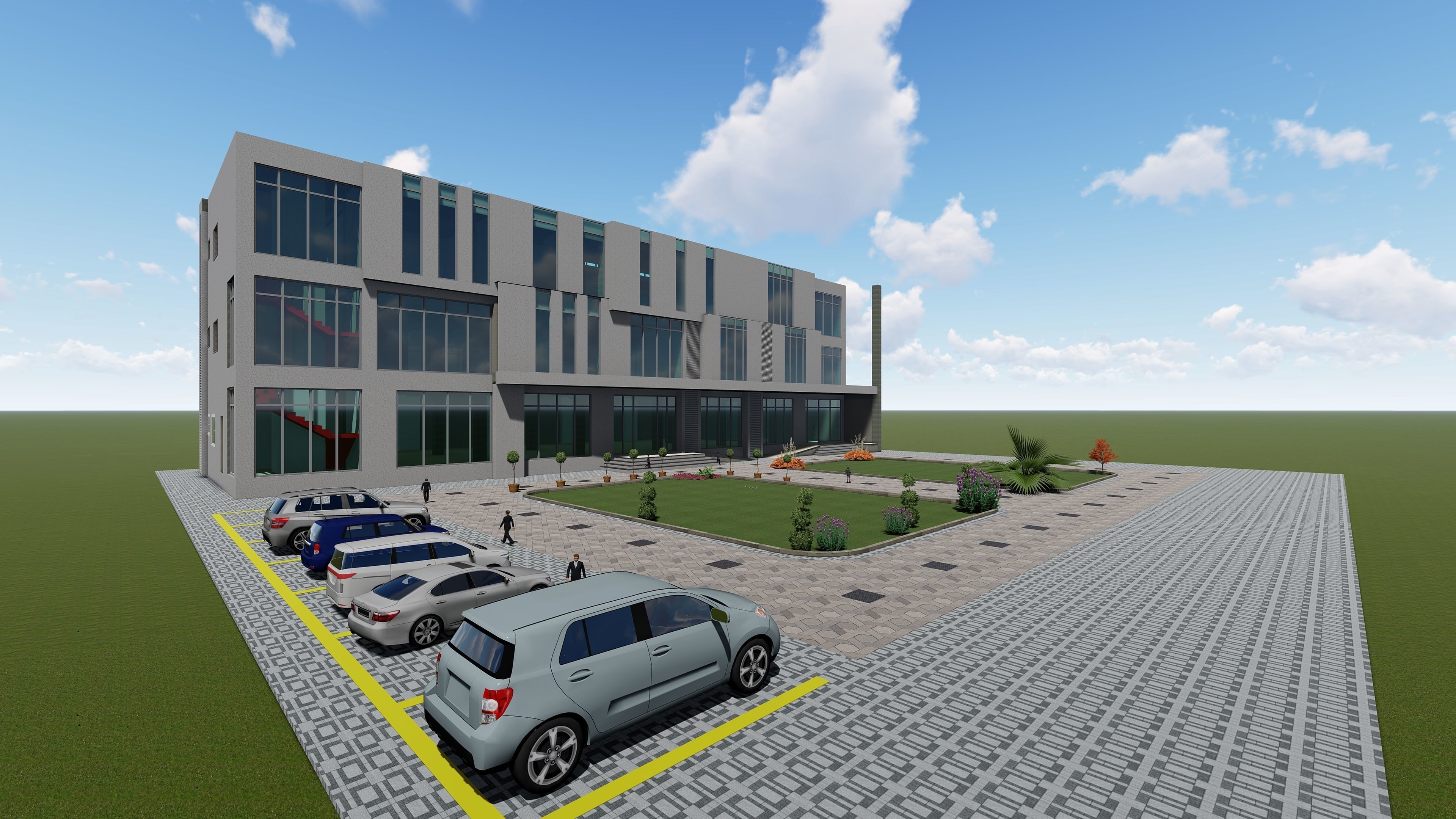 Office Buliding free 3D model | CGTrader