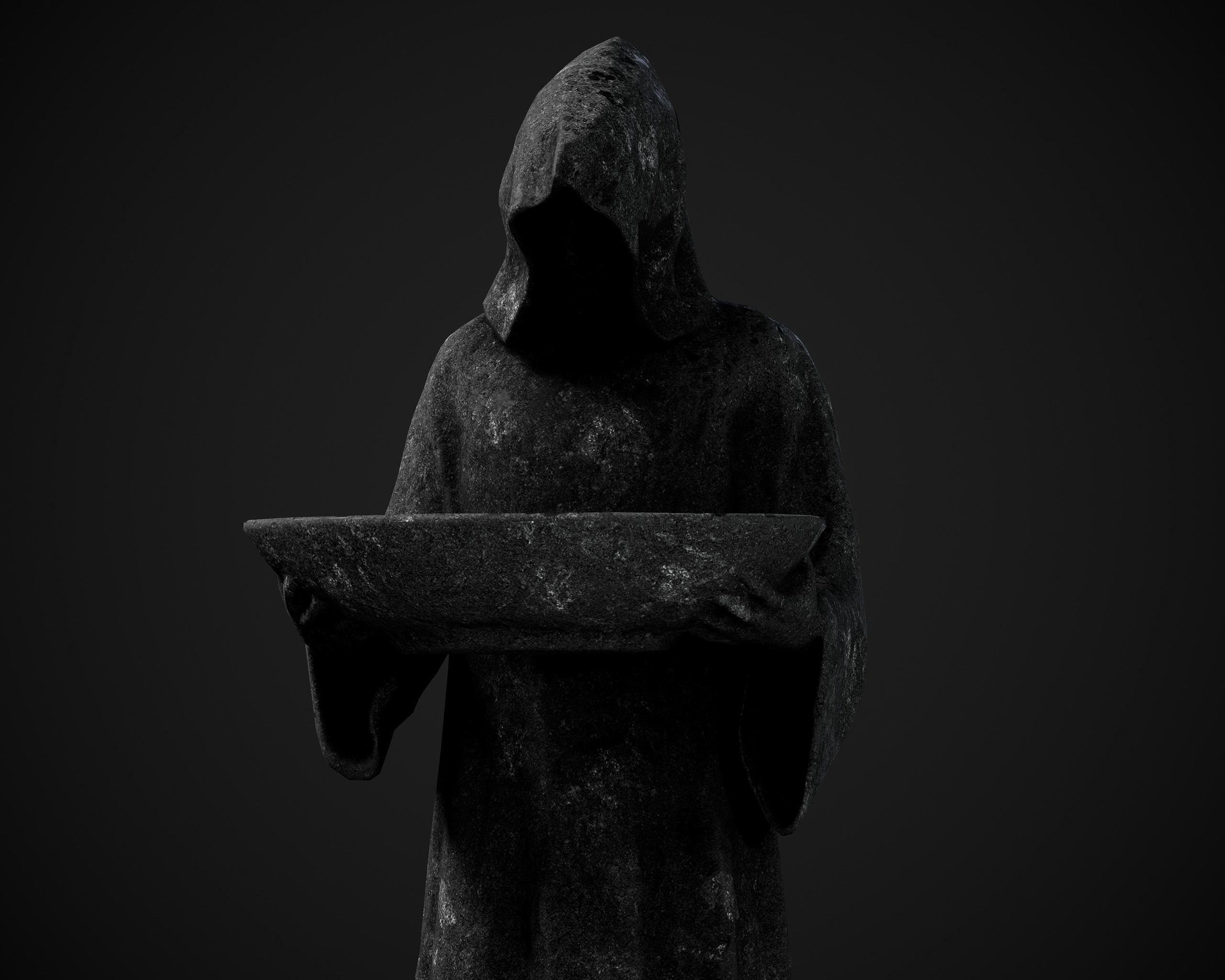 3D model Gotic Monarch Statue VR / AR / low-poly | CGTrader