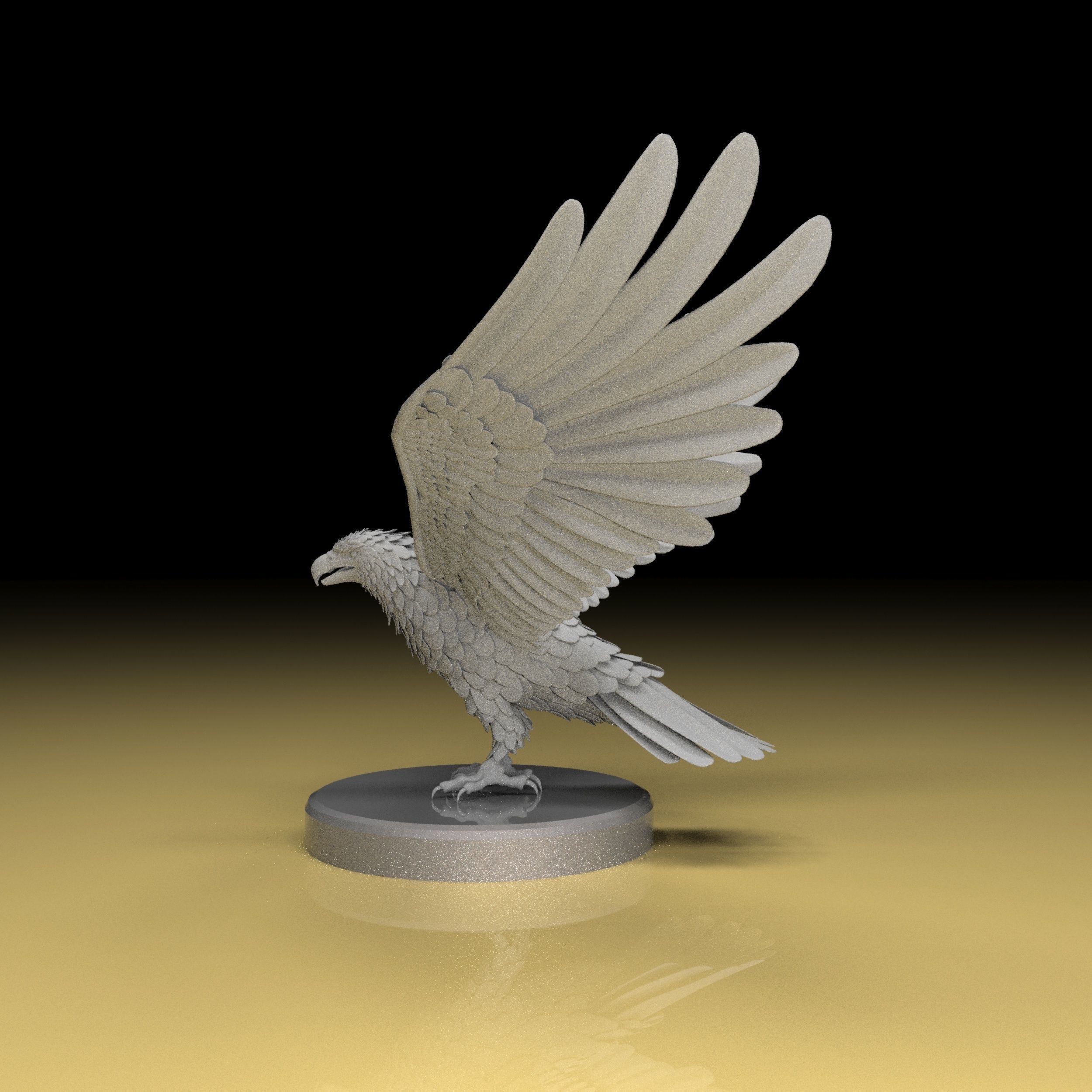 Eagel 3D model high quality obj stl file 3D model 3D printable | CGTrader