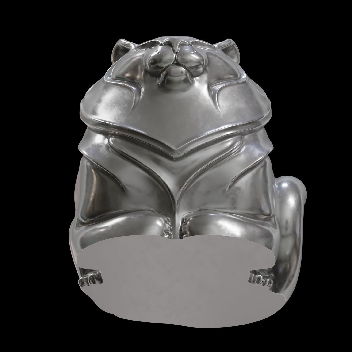 fat tiger 3D model 3D printable | CGTrader