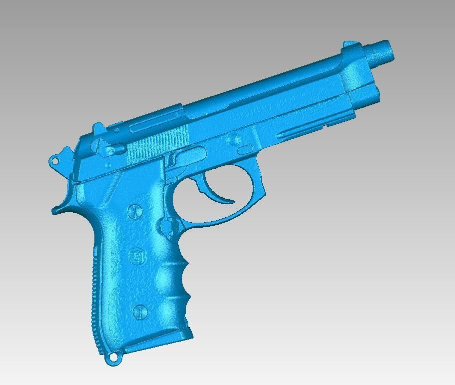 Real Beretta M9 Replica 3D Scan 3D model | CGTrader