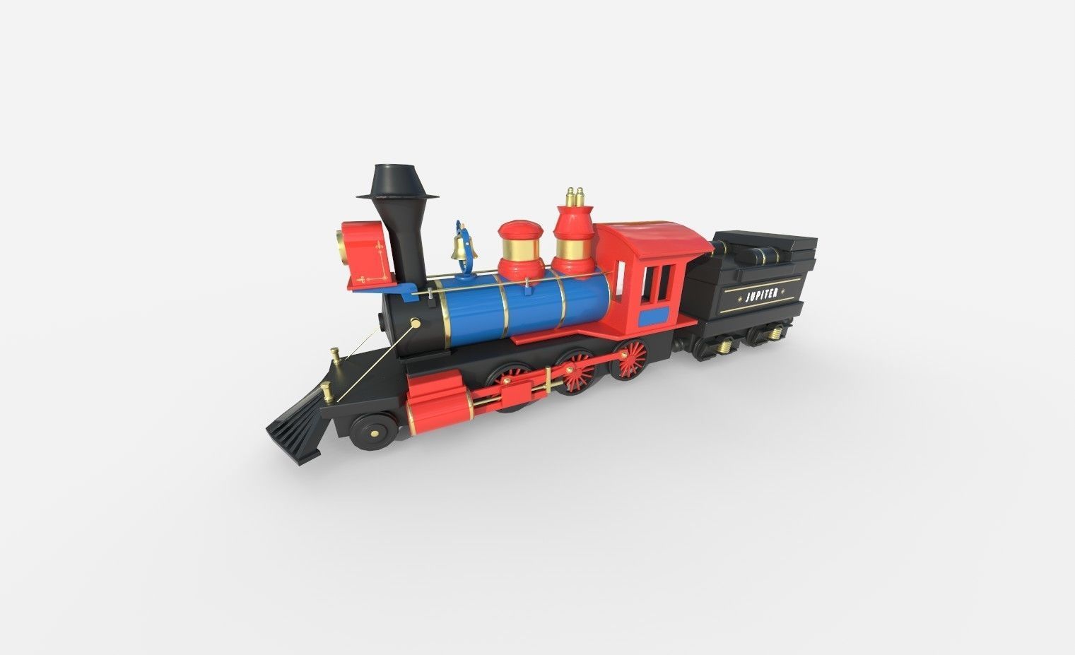 Toy train free VR / AR / low-poly 3D model | CGTrader