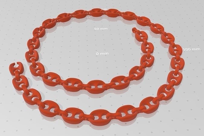 3D Printed Chain 3D model | CGTrader