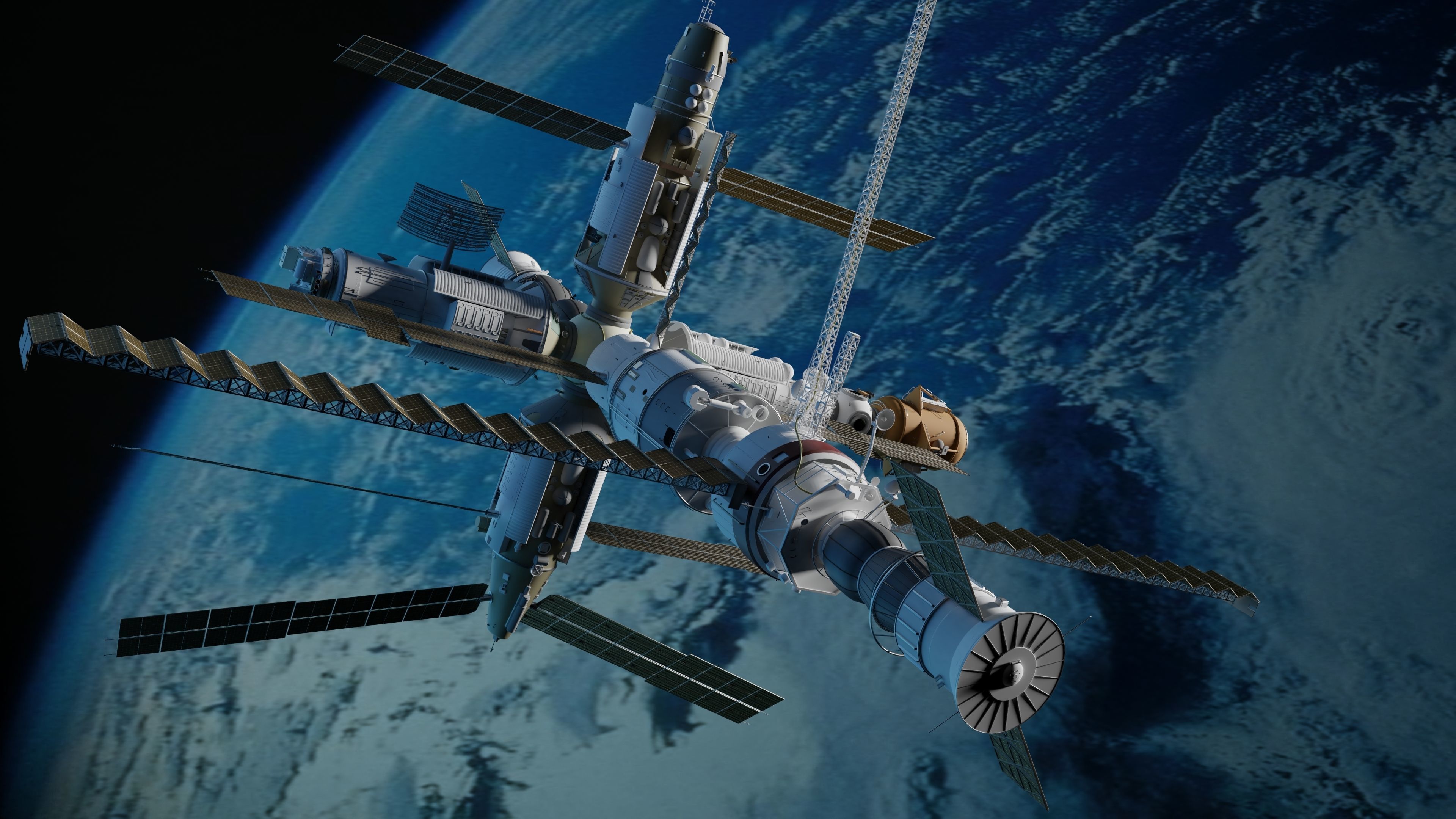 Mir Space Station 3D model | CGTrader