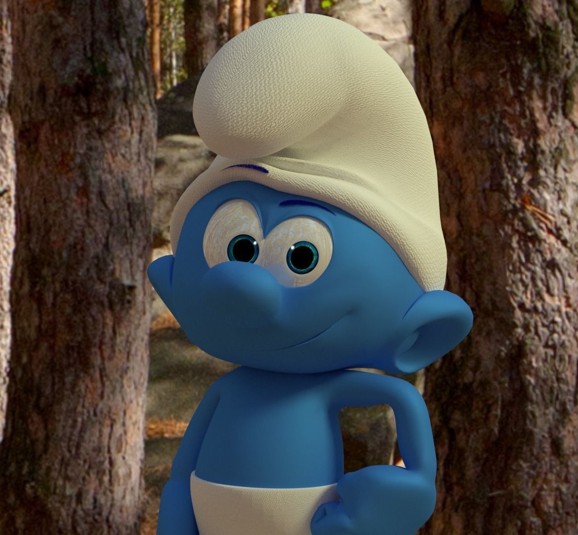 Smurf Model character 3D model rigged | CGTrader