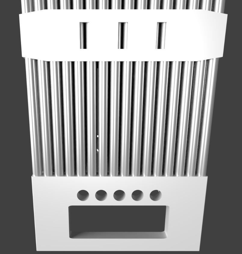 Nuclear fuel rod bundle 3D model | CGTrader