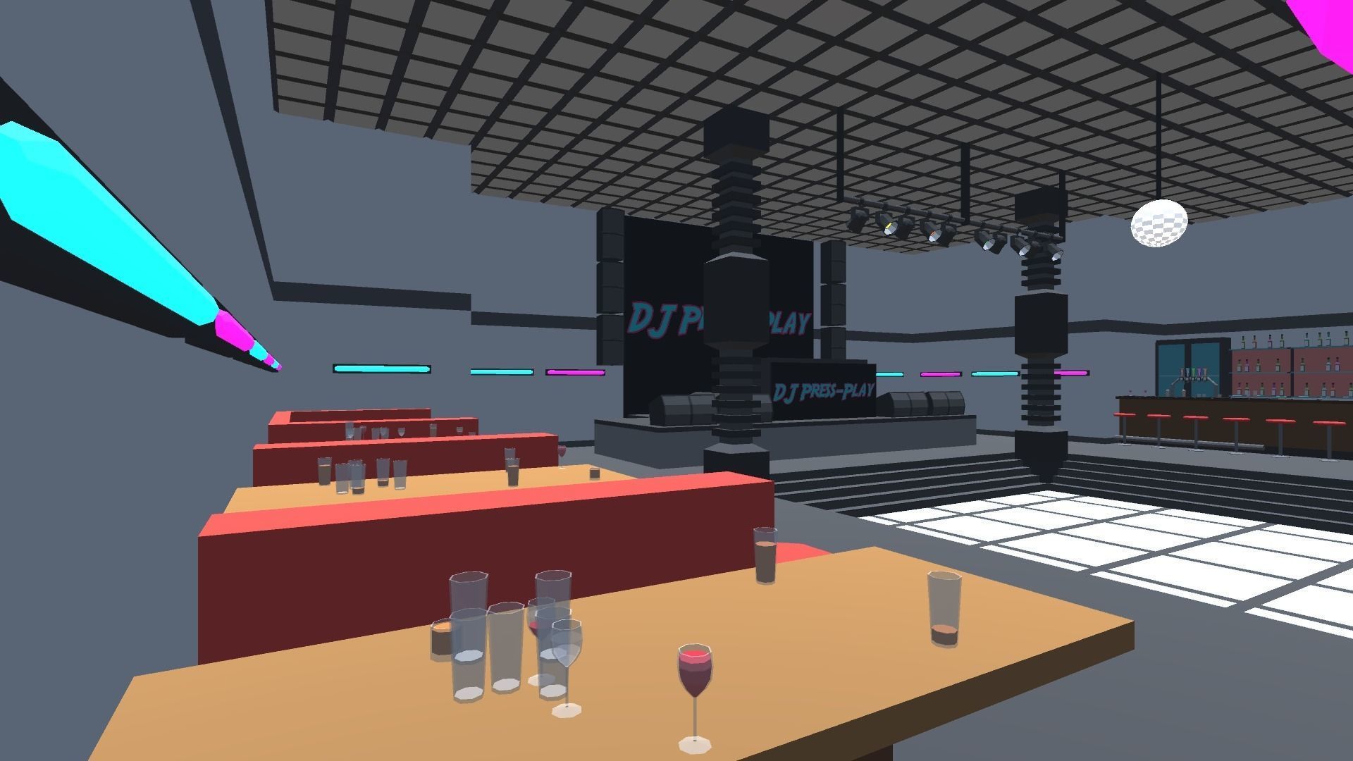 3D model 9t5 Low Poly Nightclub VR / AR / low-poly | CGTrader