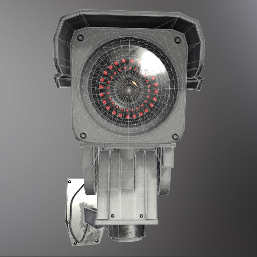 CCTV Exterior Surveillance Camera free VR / AR / low-poly 3D model ...