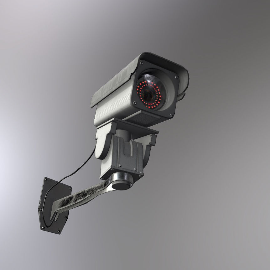 CCTV Exterior Surveillance Camera free VR / AR / low-poly 3D model ...