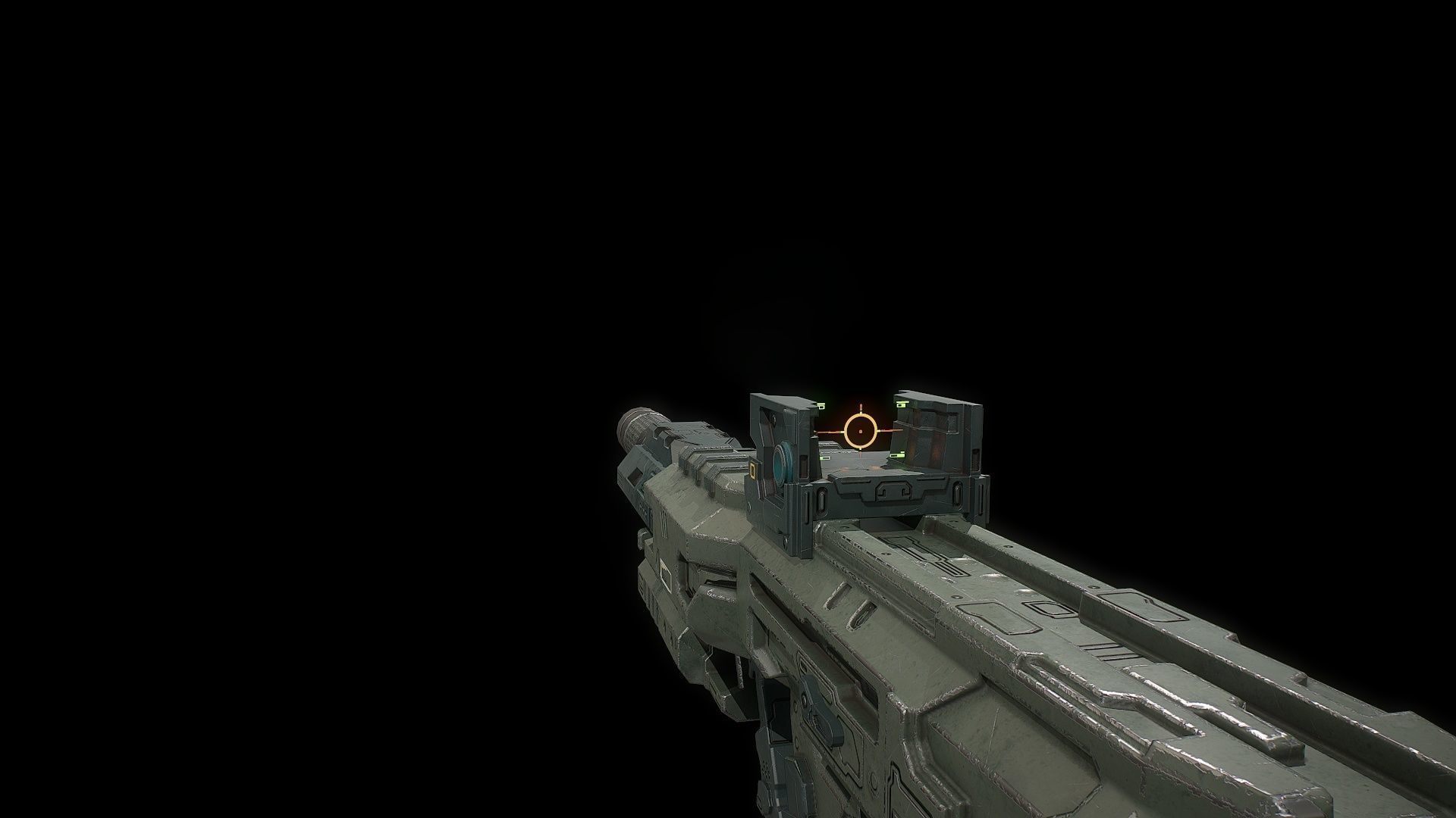 3D model Futuristic dark assault rifle VR / AR / low-poly | CGTrader