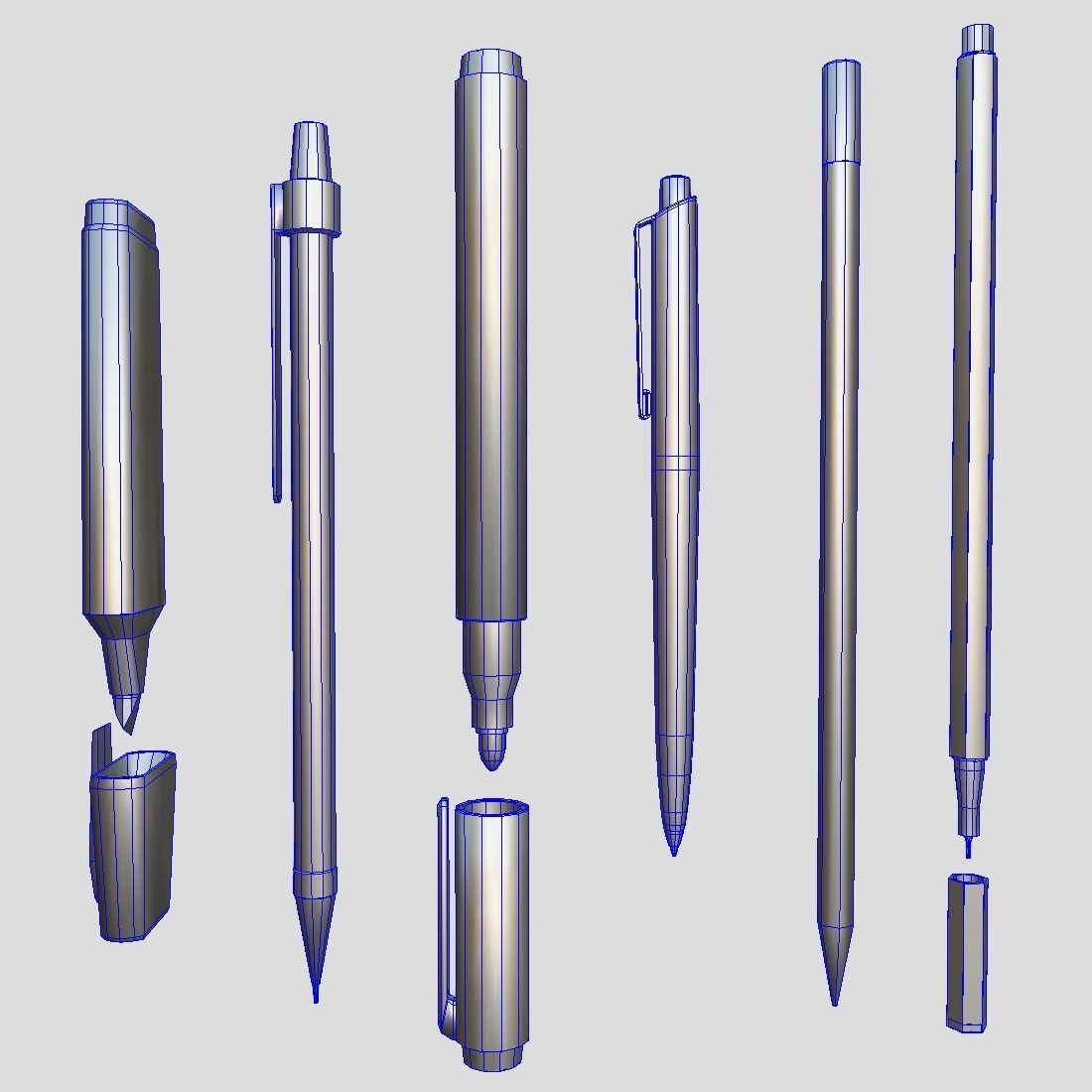 3D model Pen Pack VR / AR / low-poly | CGTrader