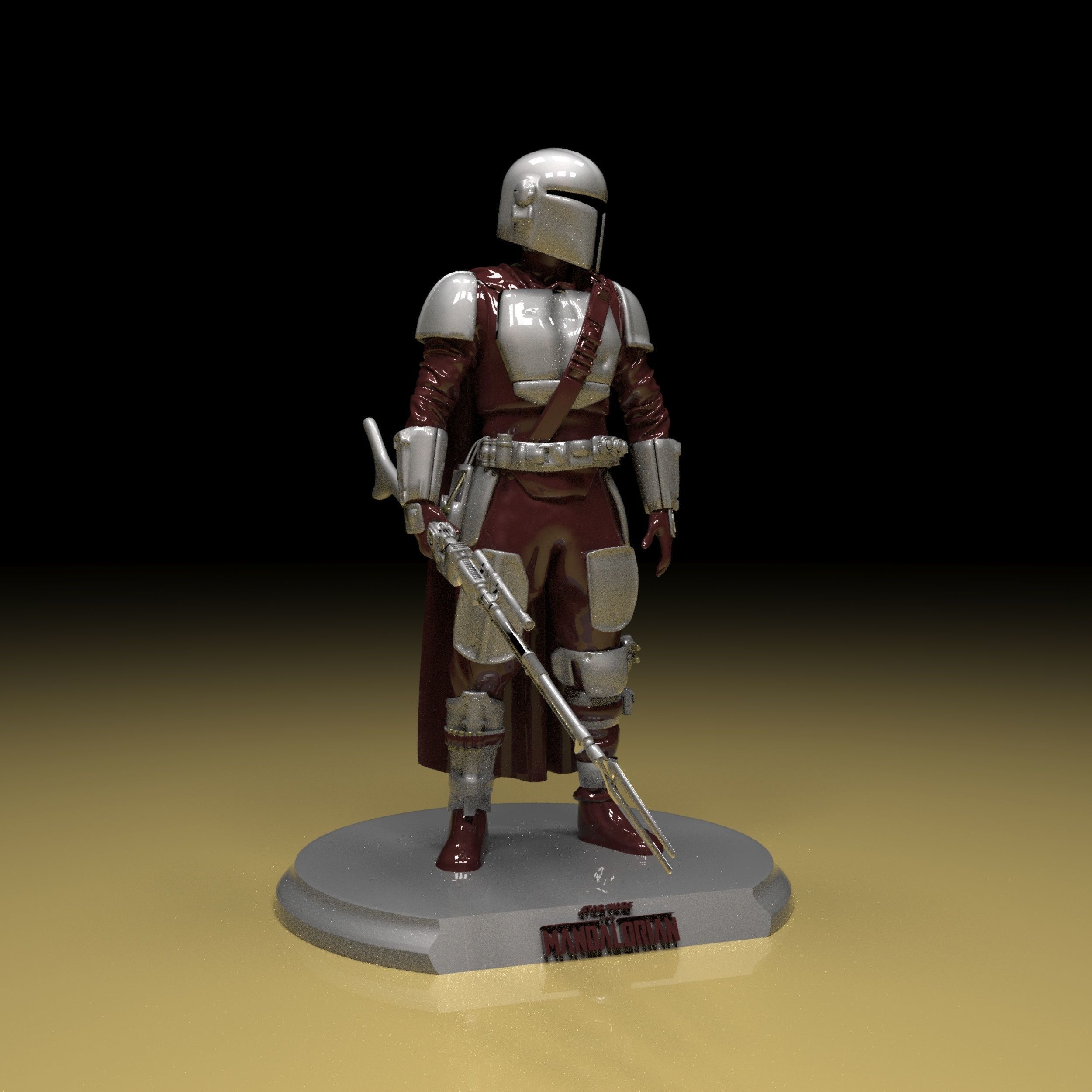 The Mandalorian 3d Model Stl Files 3D model 3D printable | CGTrader