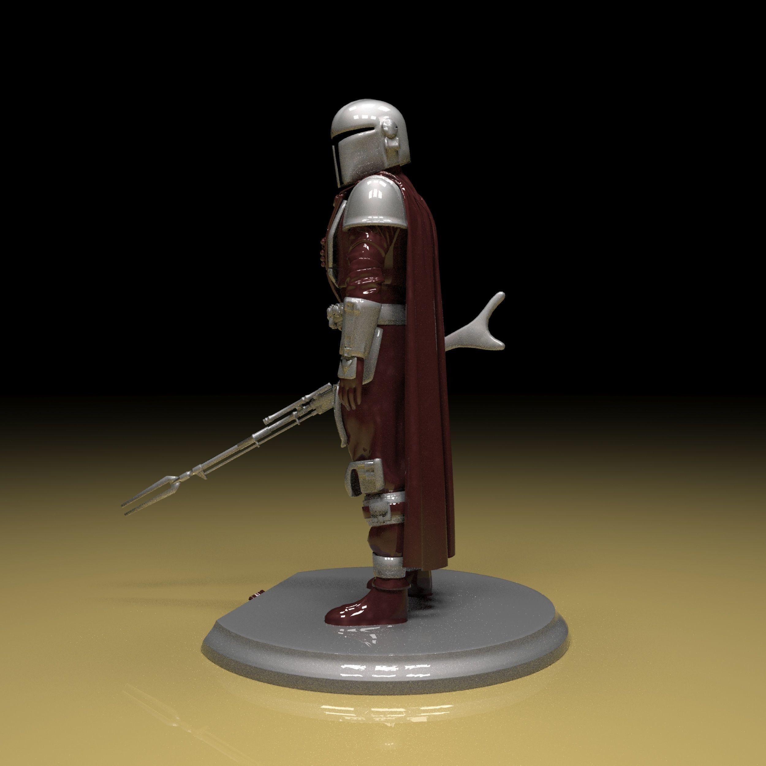 The Mandalorian 3d Model Stl Files 3D model 3D printable | CGTrader