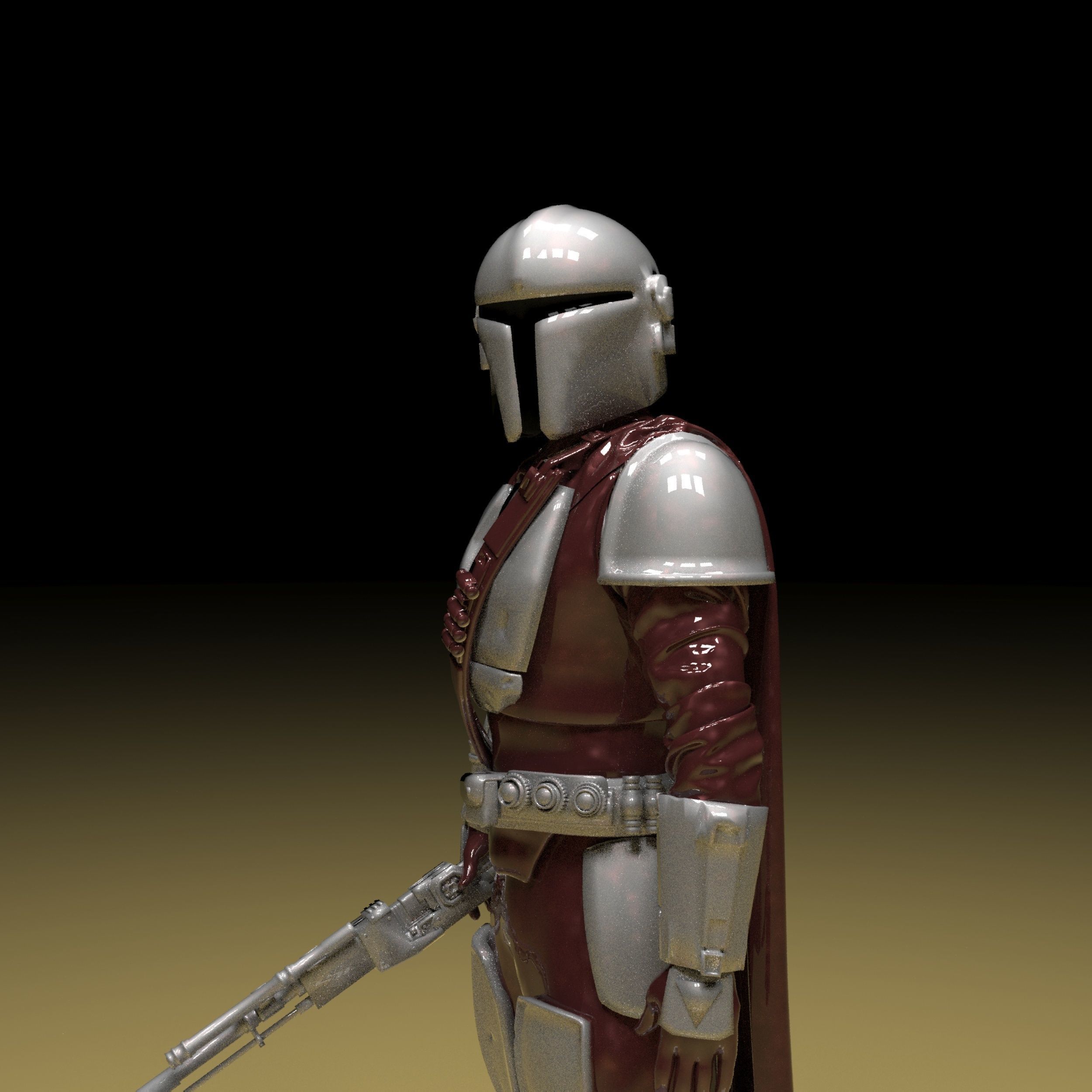 The Mandalorian 3d Model Stl Files 3D model 3D printable | CGTrader