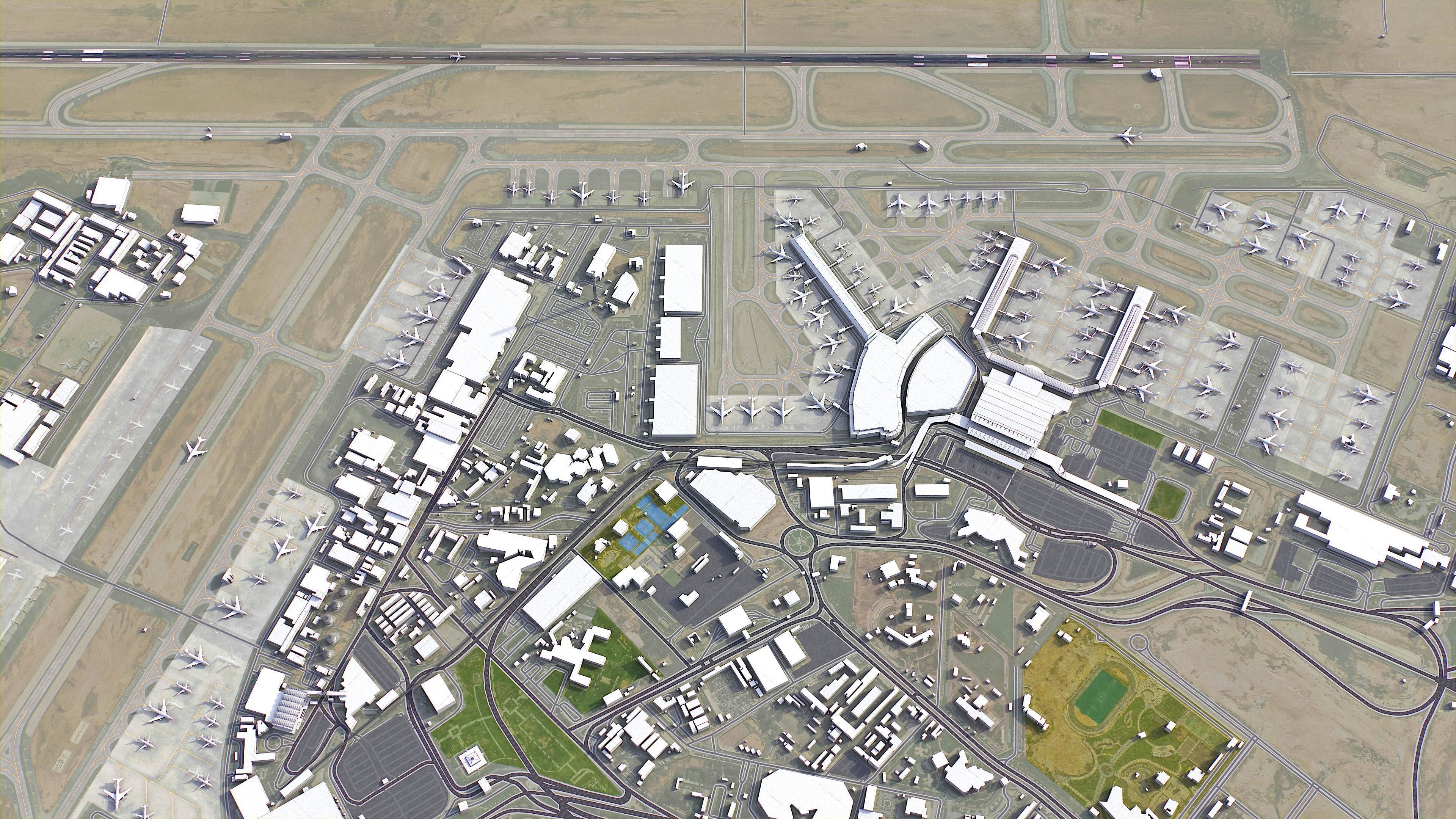3D model Cairo Airport VR / AR / low-poly | CGTrader