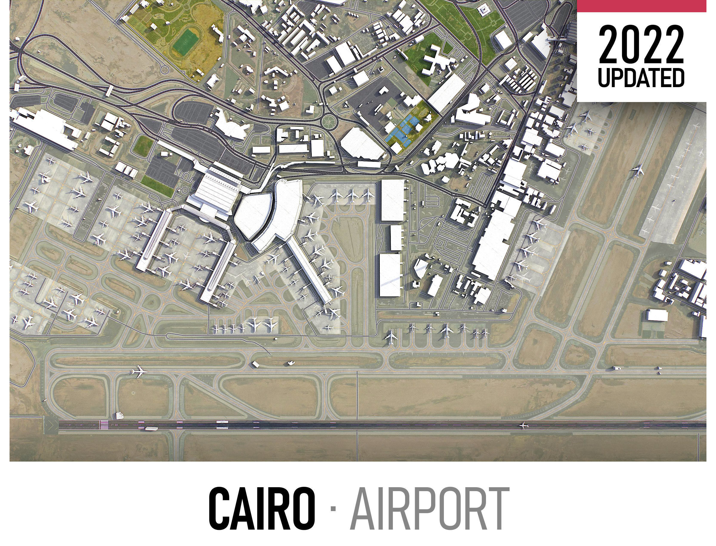 3D model Cairo Airport VR / AR / low-poly | CGTrader
