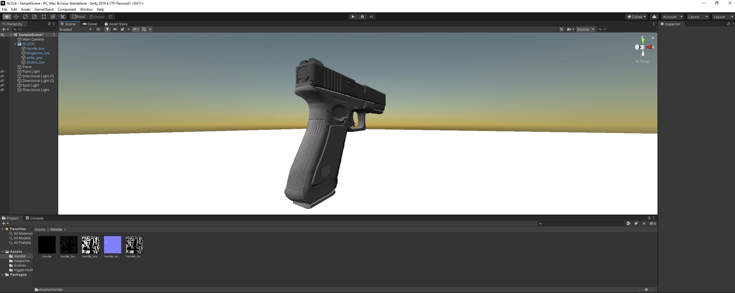 Low Poly model of Glock free VR / AR / low-poly 3D model | CGTrader