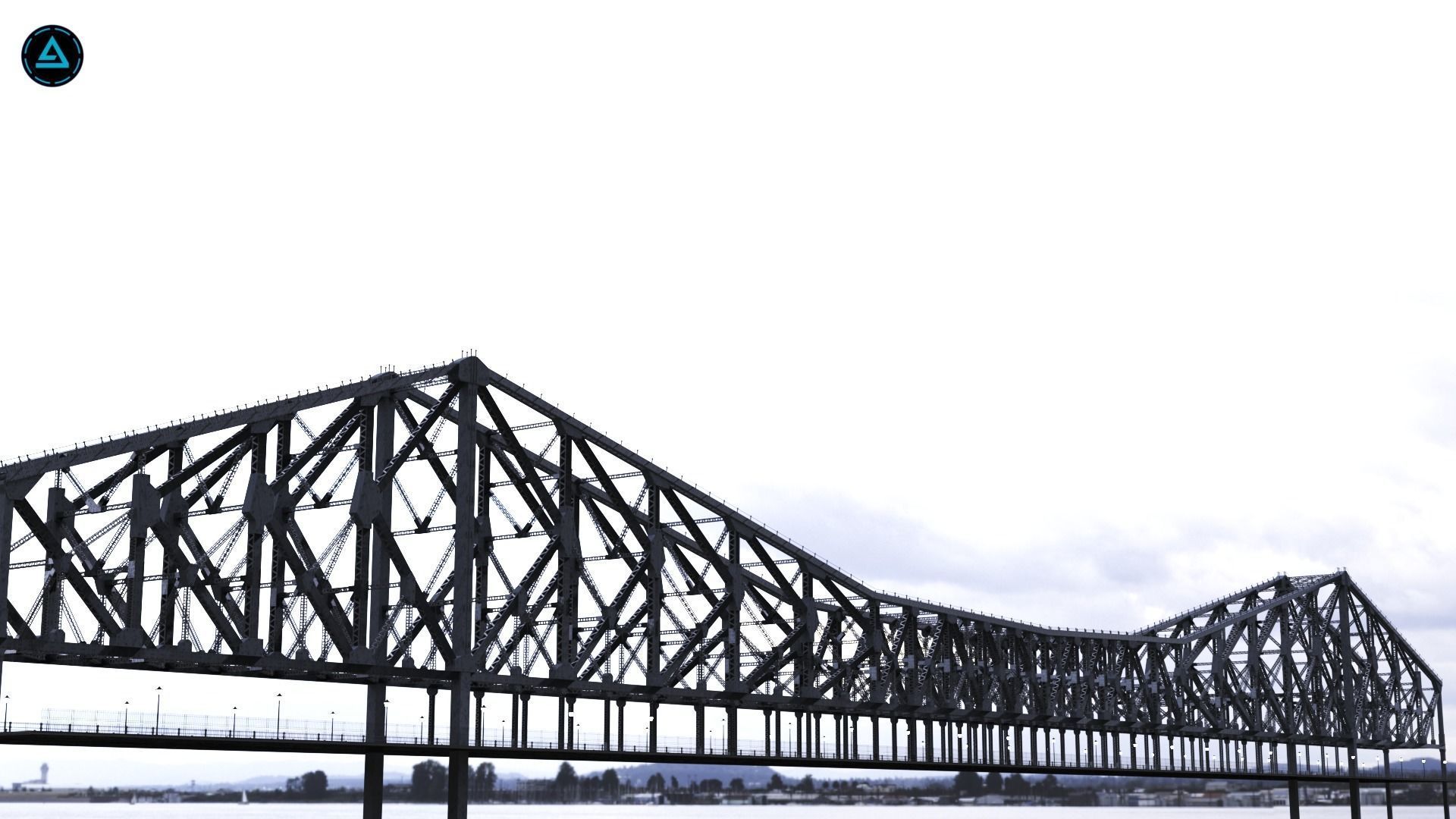 Low Poly Suspension Type Balanced Cantilever Bridge 3D model | CGTrader