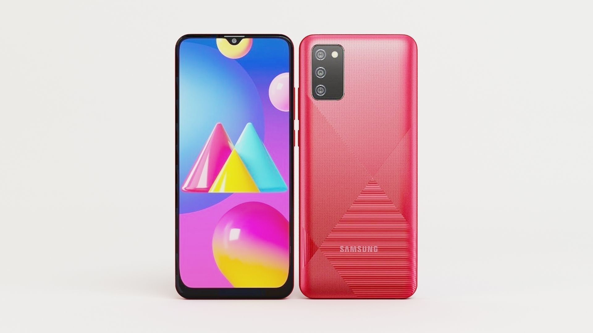 samsung galaxy m02s 3D model MAX OBJ 3DS FBX DXF DWG
