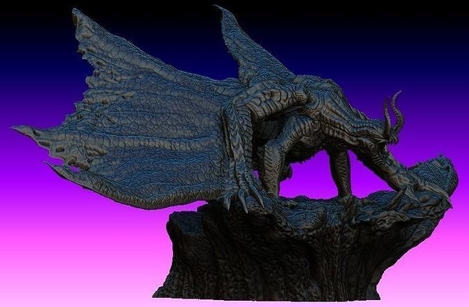 monster Hunter Gore Megala statue 3D model | CGTrader