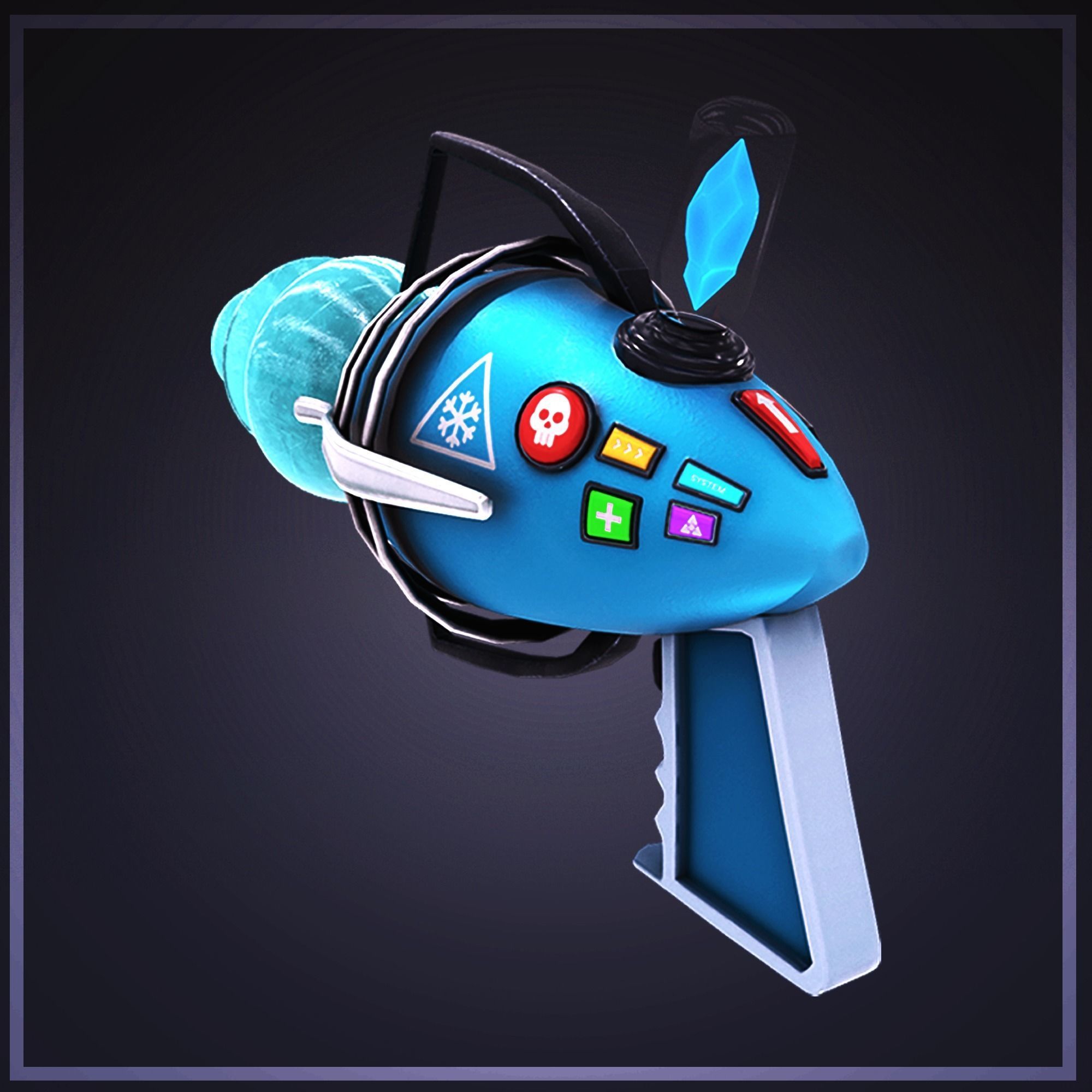 Concept Ice Gun Game Ready 3D model | CGTrader