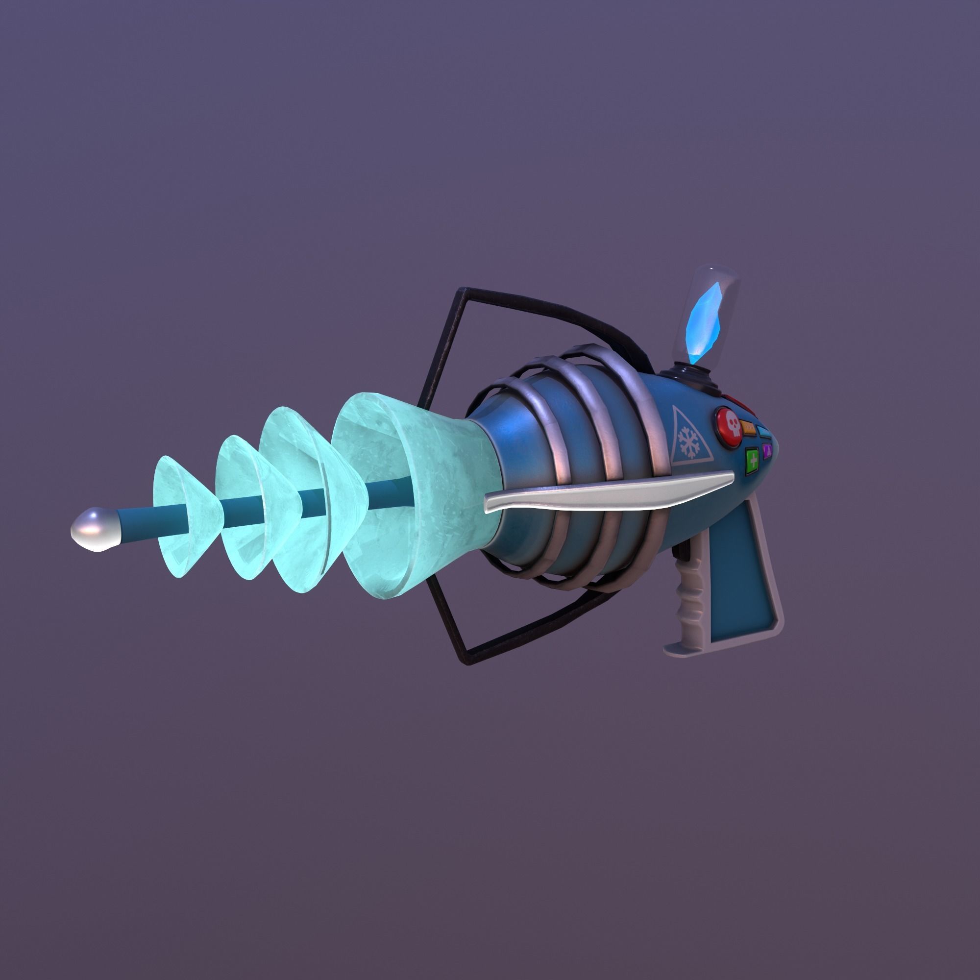 Concept Ice Gun Game Ready 3D model | CGTrader