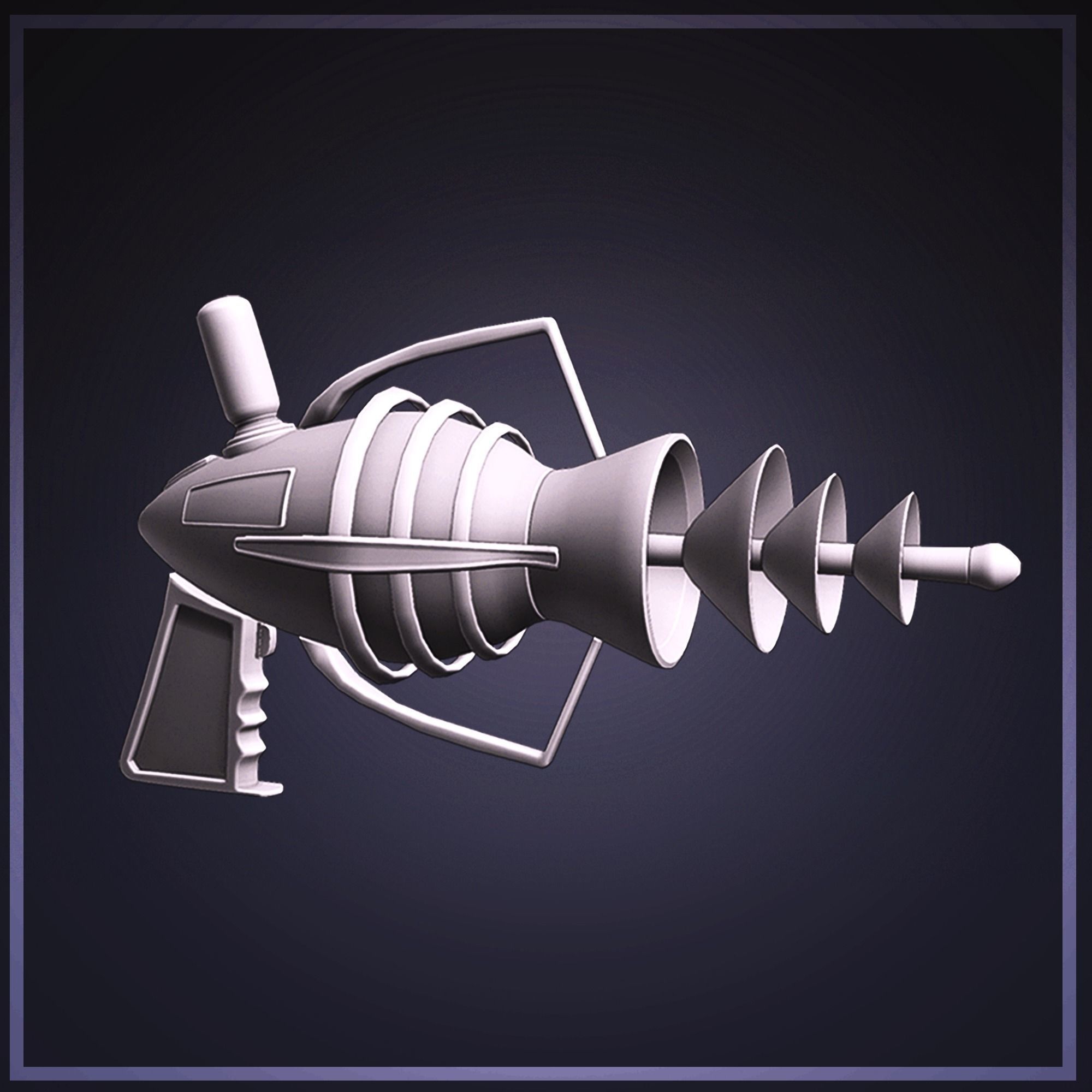 Concept Ice Gun Game Ready 3D model | CGTrader